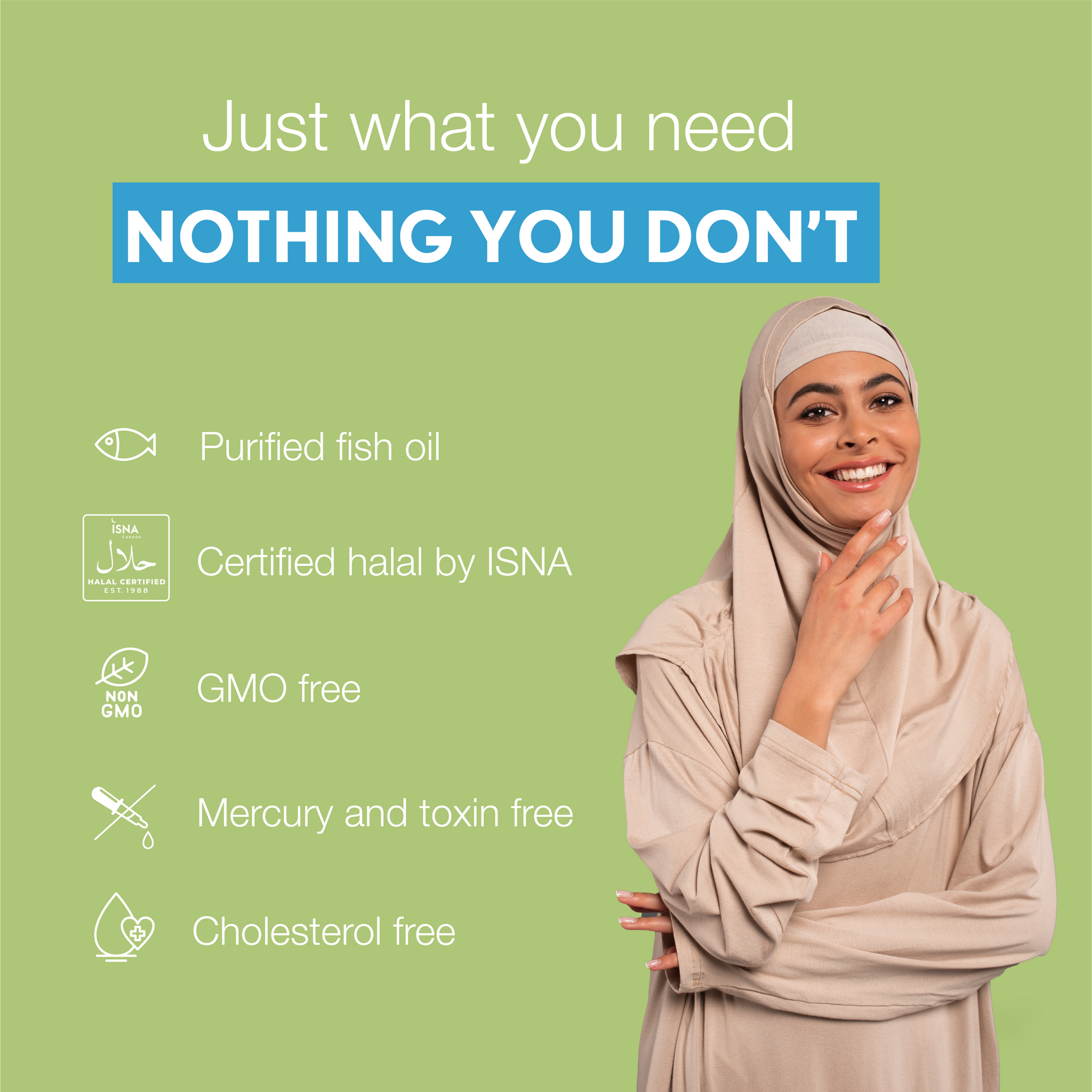 Ultra Omega-3 Fish Oil Soft Gels | Noor Vitamins | Halal Vitamins